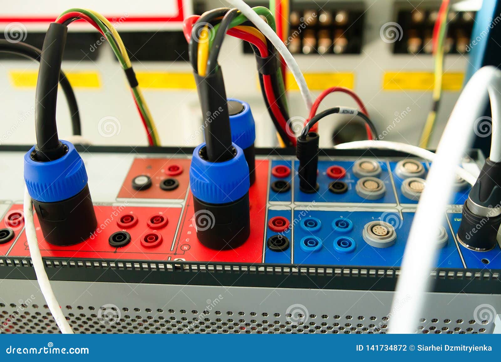 Relay Protection Testing Device. Stock Photo - Image of analog, input ...
