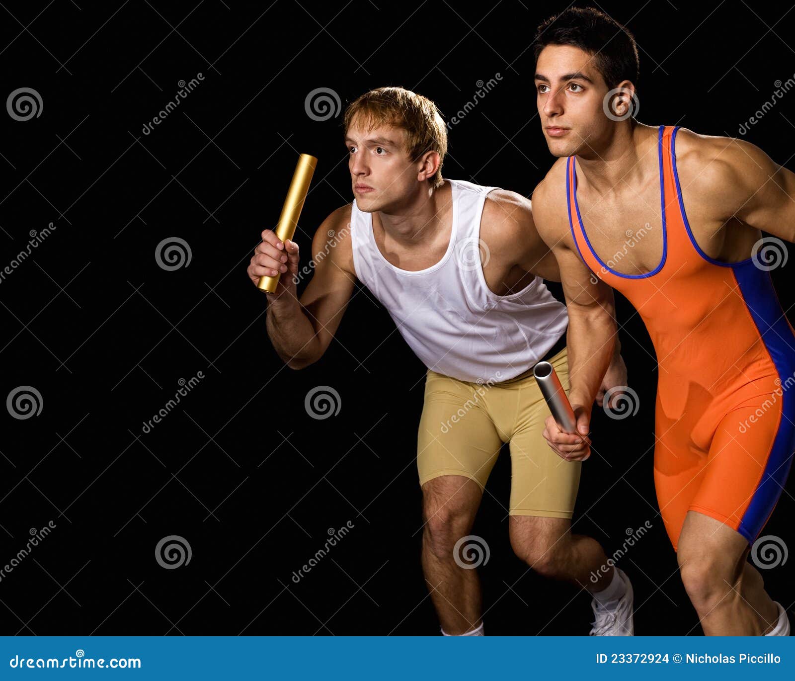 Relay Race stock photo. Image of running, uniform, male - 23372924