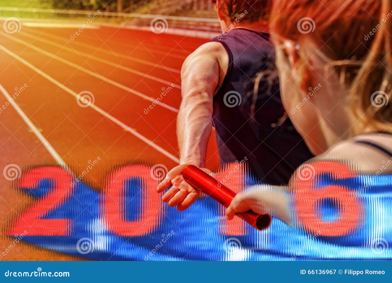 Relay Race Handing Over 2016 Stock Image - Image of sports, delivery ...