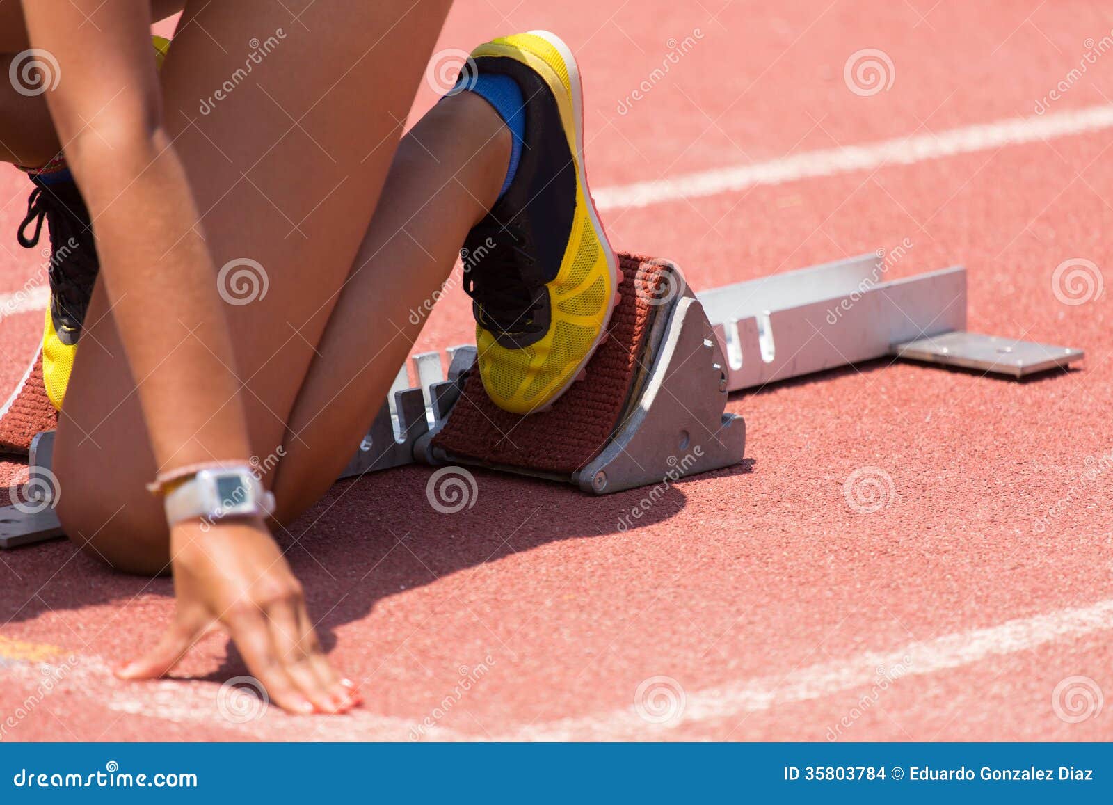 Relay Runner stock photo. Image of sports, start, challenge - 35803784