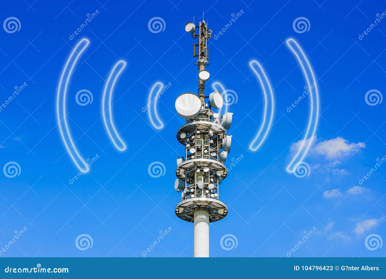 Relay transmitting signals stock image. Image of metal - 104796423