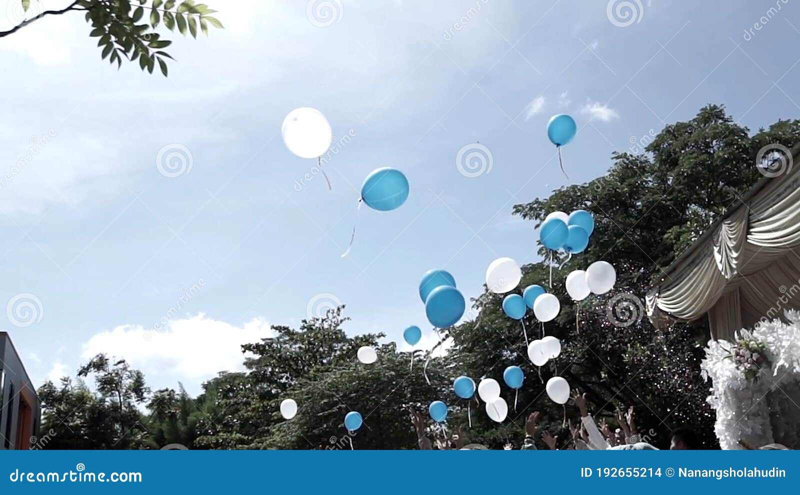 Release the Balloon into the Air Stock Photo - Image of beauty ...