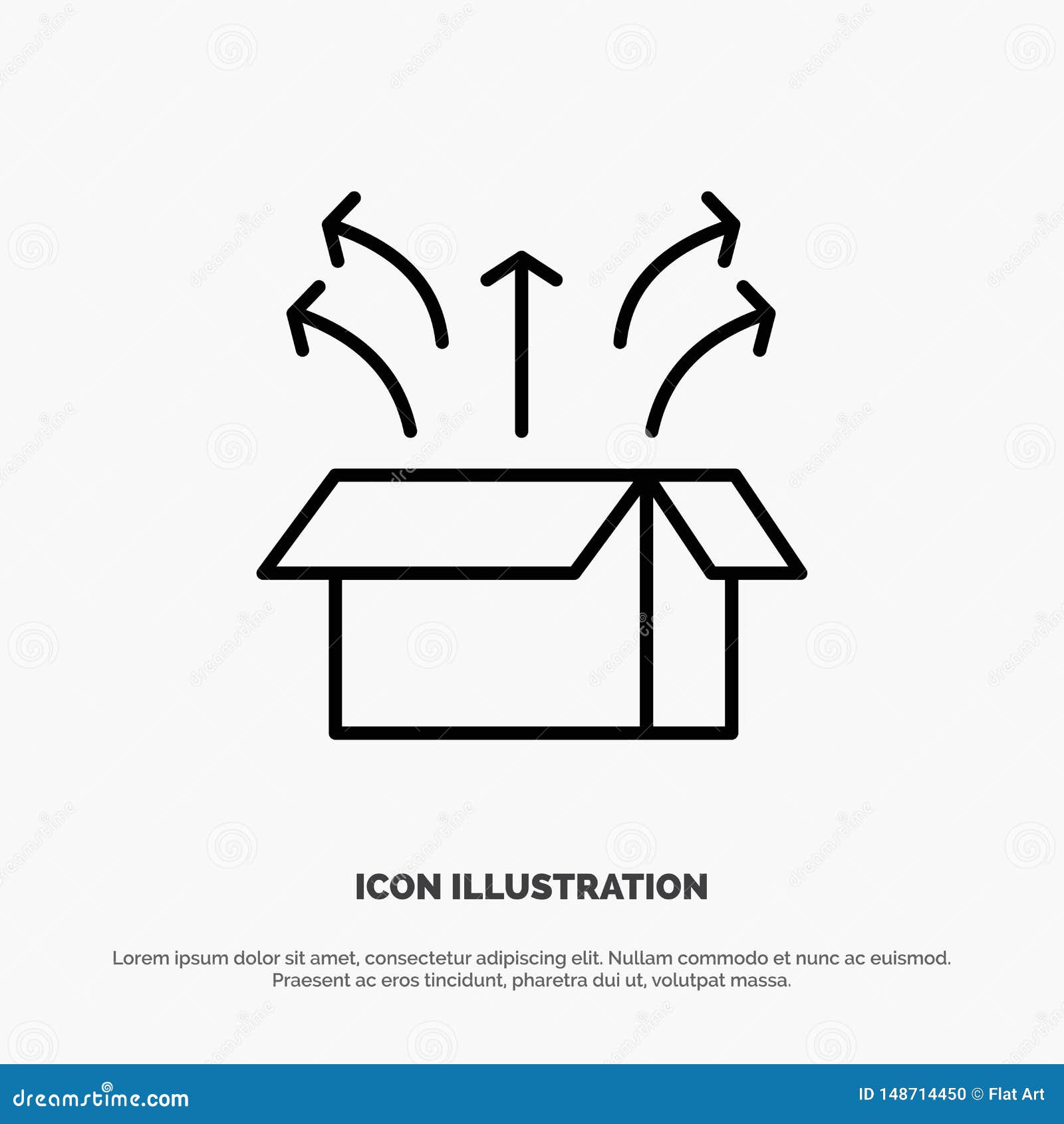Release, Box, Launch, Open Box, Product Line Icon Vector Stock Vector ...