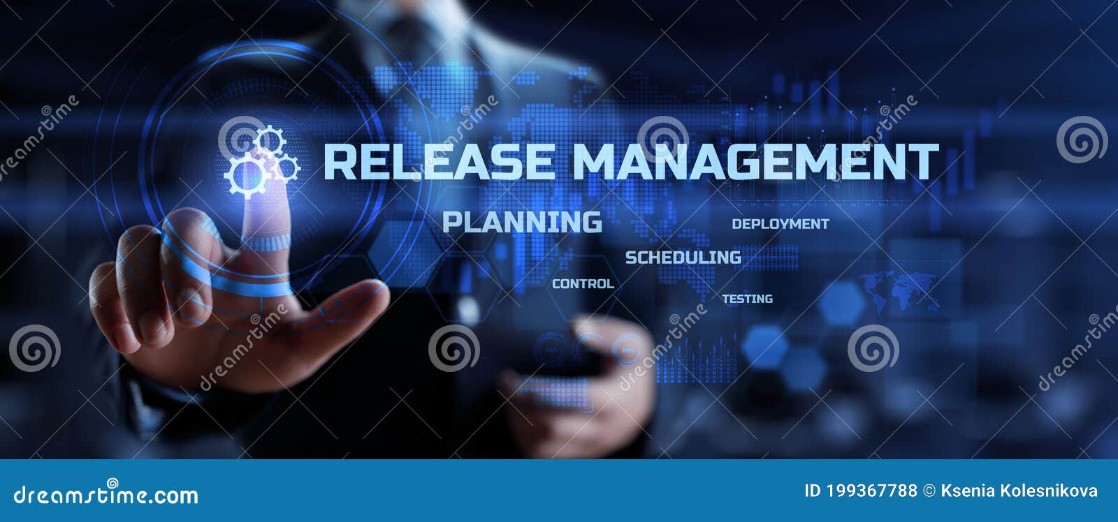Release Management Software Development Business and Technology Concept ...