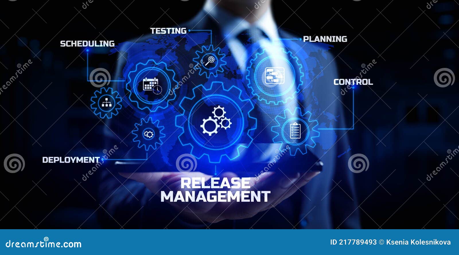 Release Management Software Development and Testing Concept Stock Image ...