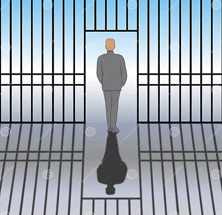 Released from Prison stock illustration. Illustration of freedom - 50738475