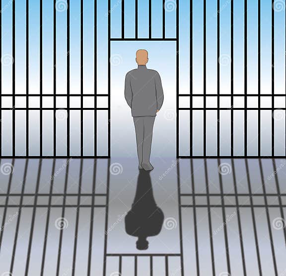 Released from Prison stock illustration. Illustration of freedom - 50738475