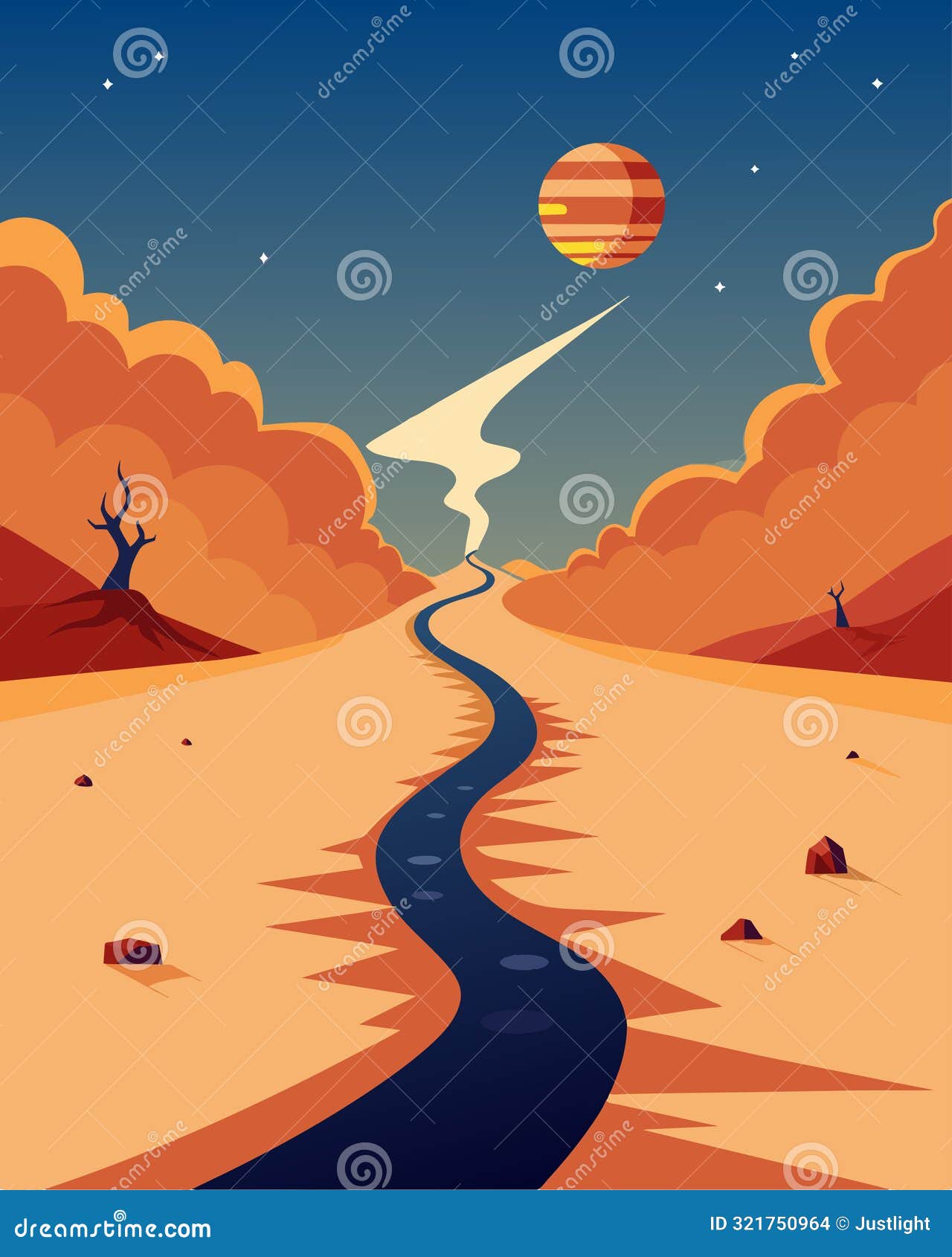 The Relentless March of Progress Leaving a Trail of Barren Land in Its ...