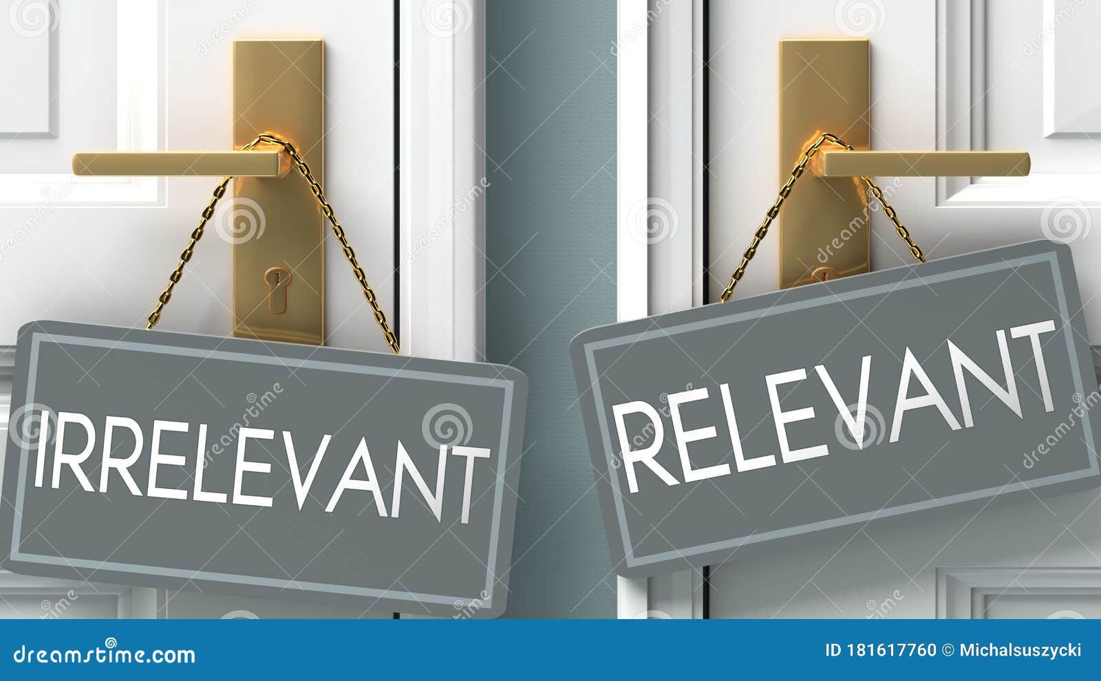 Relevant or Irrelevant As a Choice in Life - Pictured As Words ...