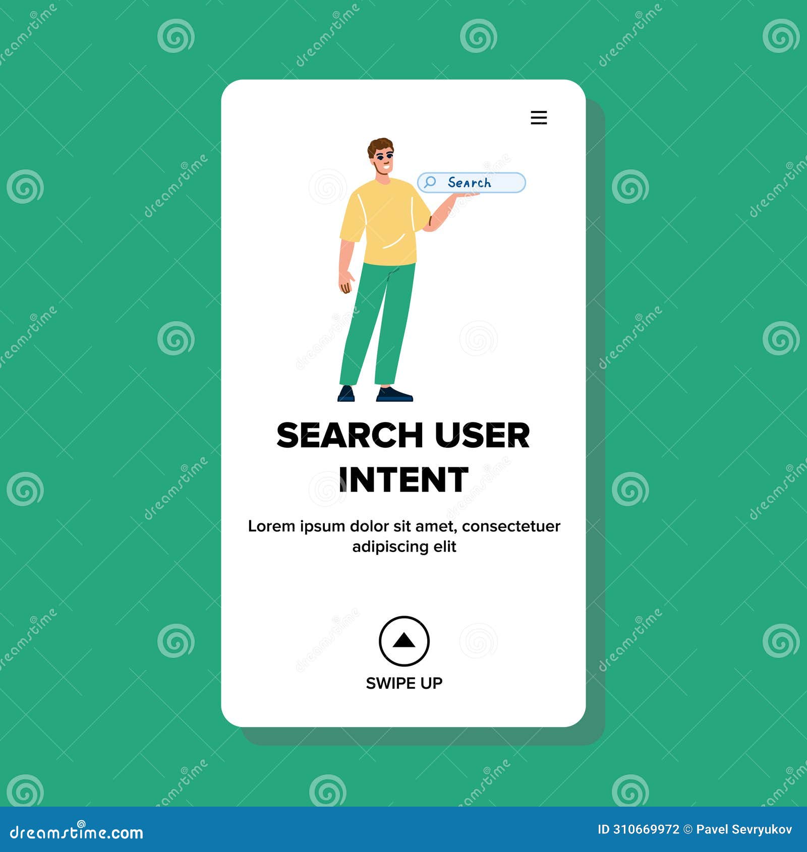 Relevant Search User Intent Vector Stock Vector - Illustration of flat ...