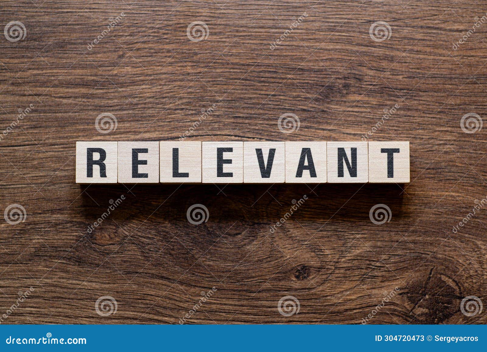 Relevant - Word Concept on Building Blocks, Text Stock Image - Image of ...