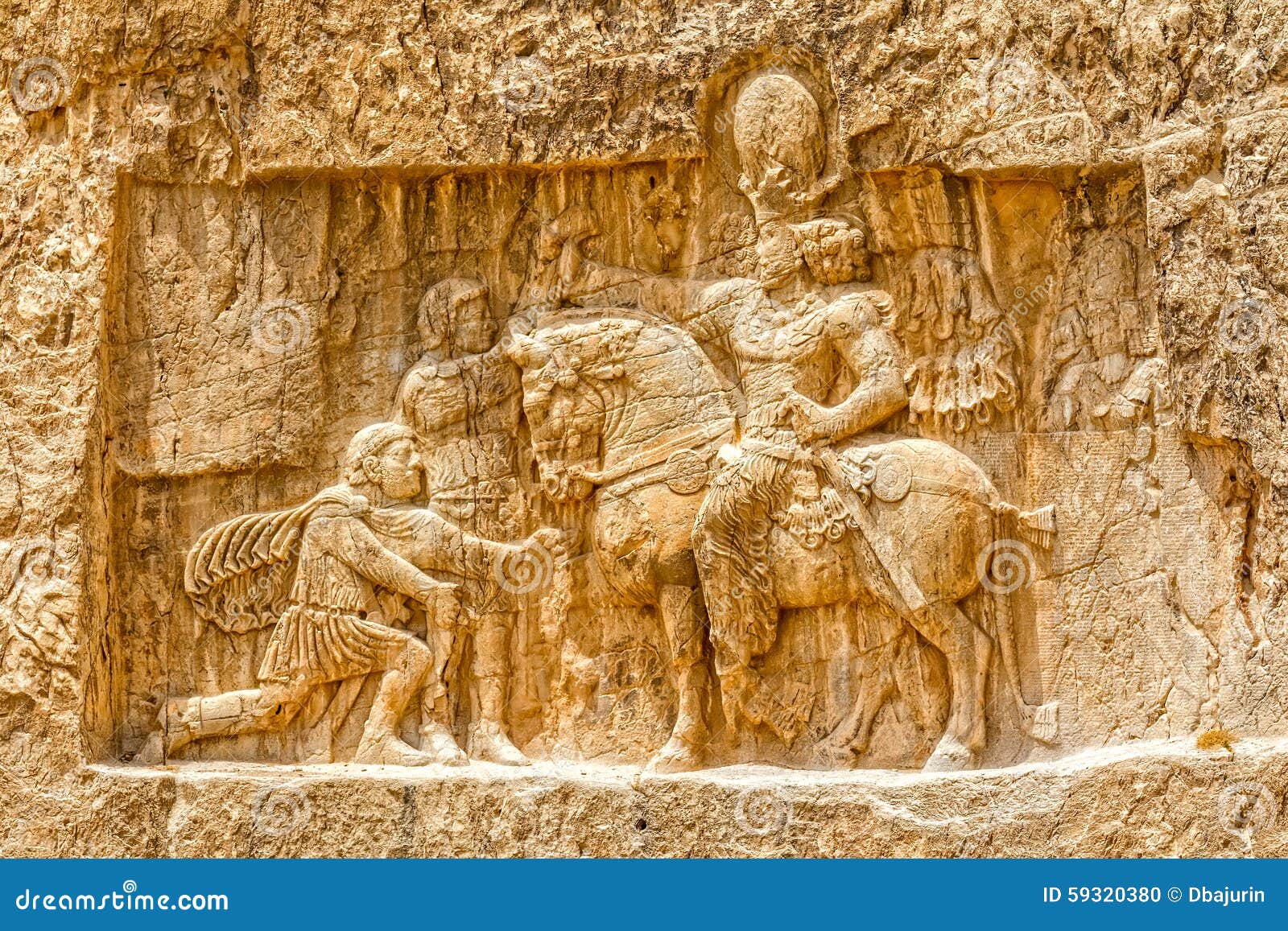 Relevo de Naqsh-e Rustam foto de stock. Imagem de arqueologia - 59320380