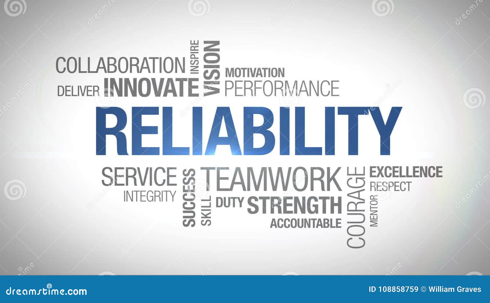 Reliability - Animated Word Cloud Stock Video - Video of seamless ...