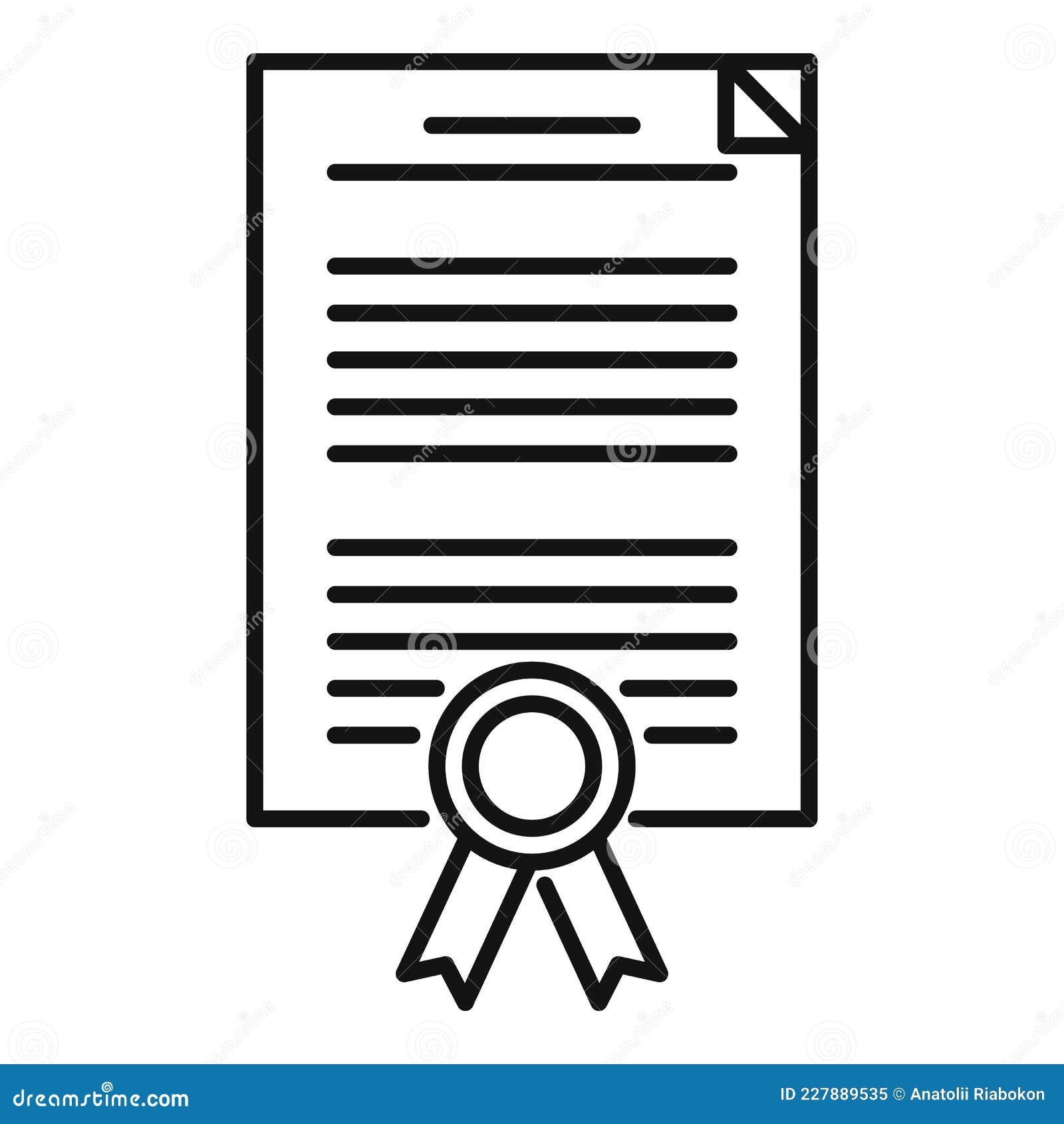 Reliability Certificate Icon Outline Vector. Phishing Compliance Stock ...
