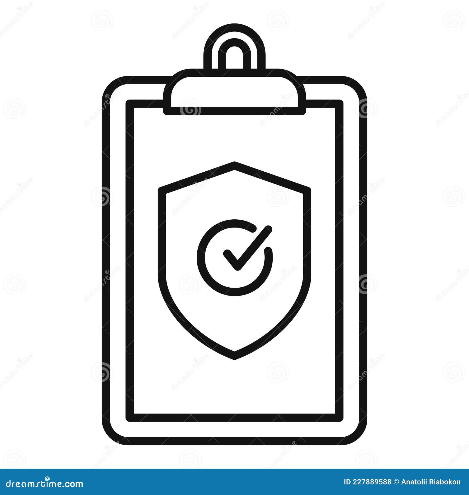Reliability Clipboard Icon Outline Vector. Iso Assistant Stock Vector ...