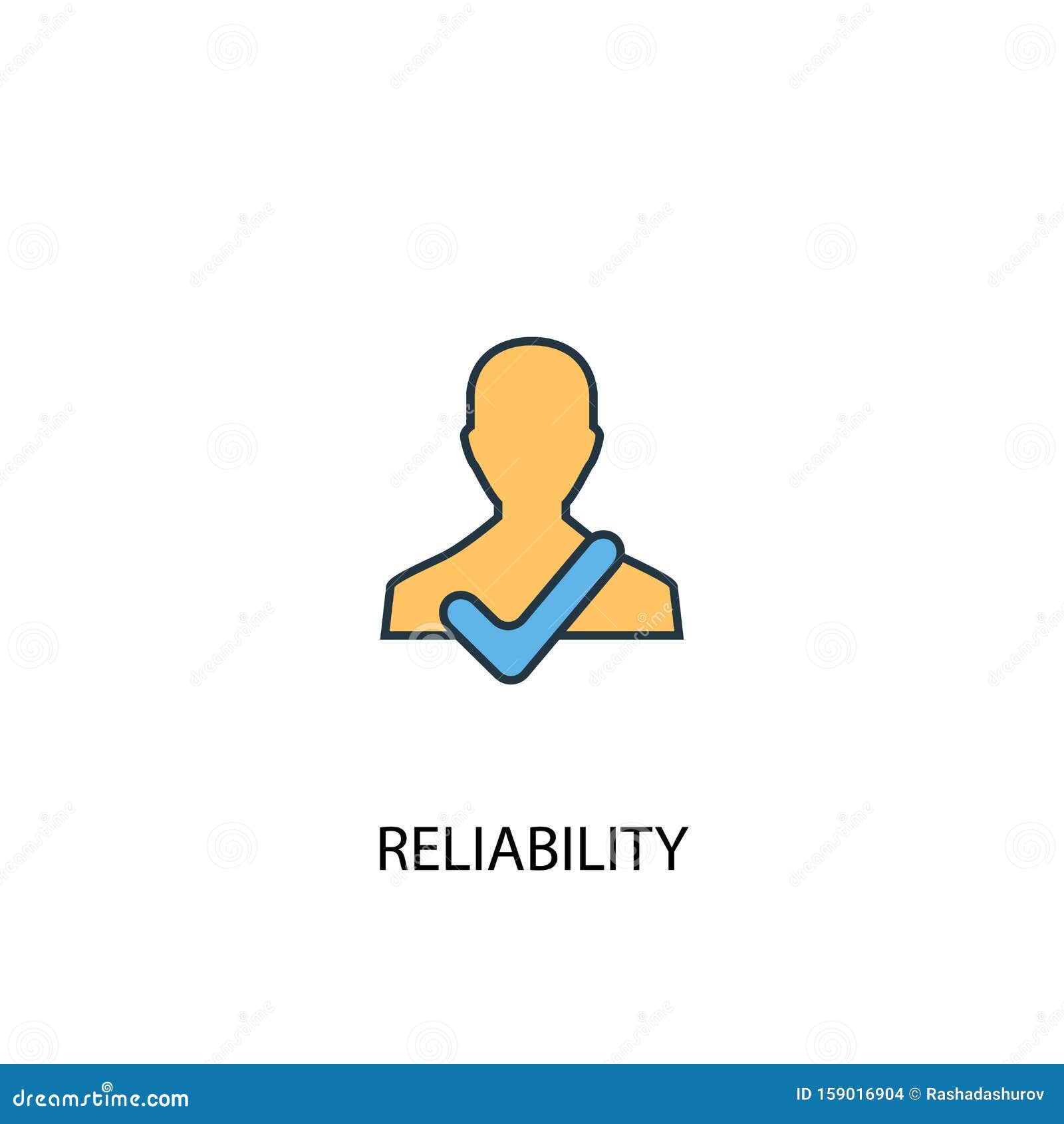 Reliability Concept 2 Colored Line Icon Stock Vector - Illustration of ...