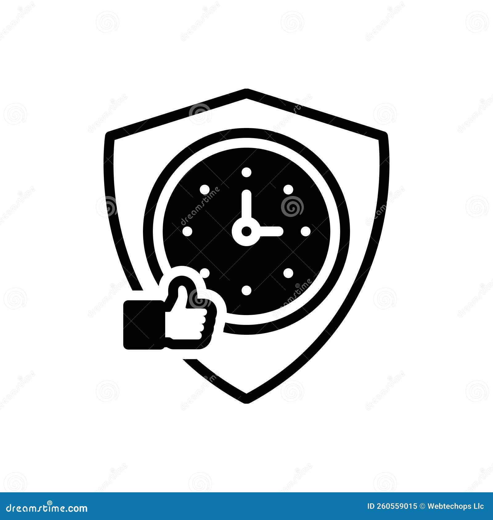 Black Solid Icon for Reliability, Convincement and Reliableness Stock ...