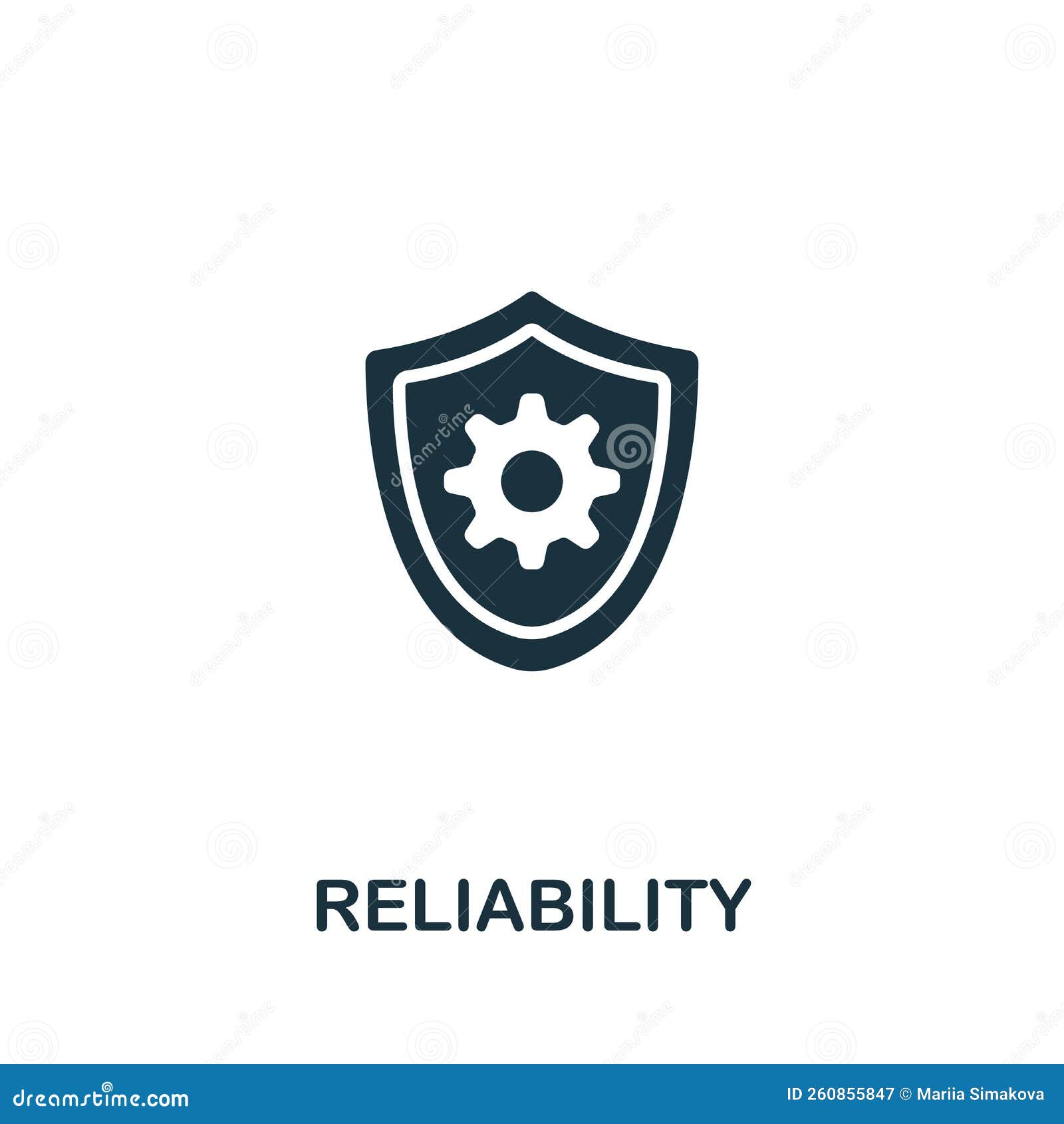 Reliability Icon. Monochrome Simple Customer Relationship Icon for ...
