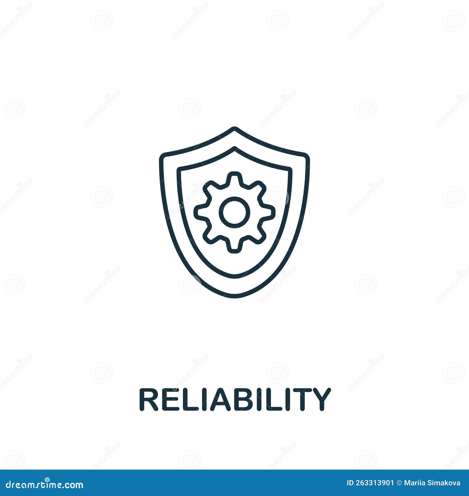 Reliability Icon. Monochrome Simple Customer Relationship Icon for ...