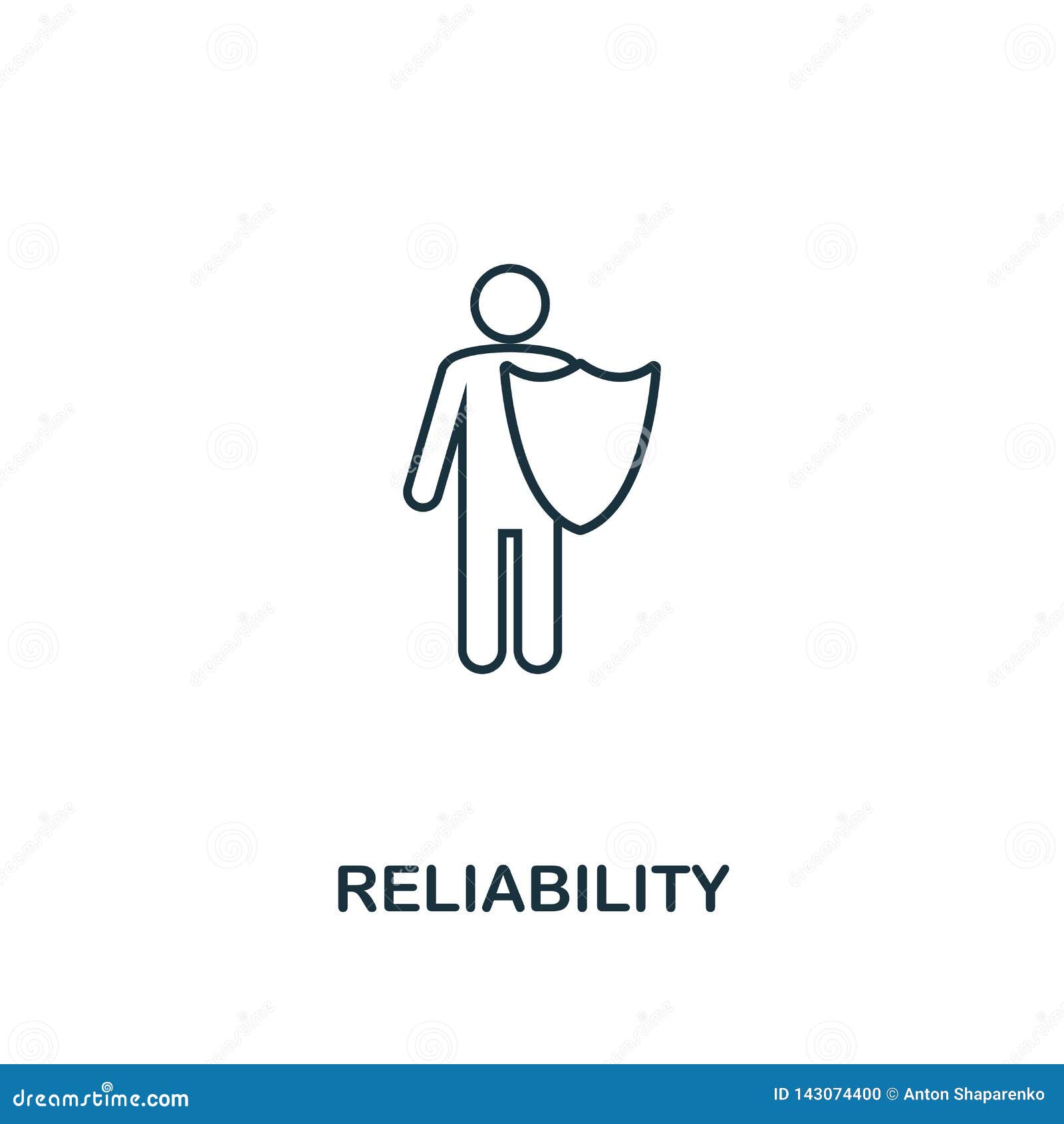 Reliability Icon. Thin Line Design Symbol from Business Ethics Icons ...
