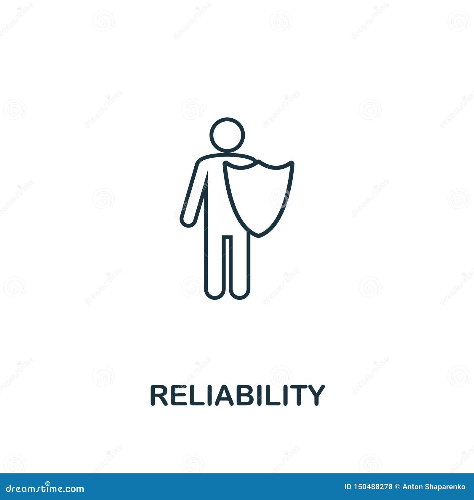 Reliability Icon. Thin Line Design Symbol from Business Ethics Icons ...