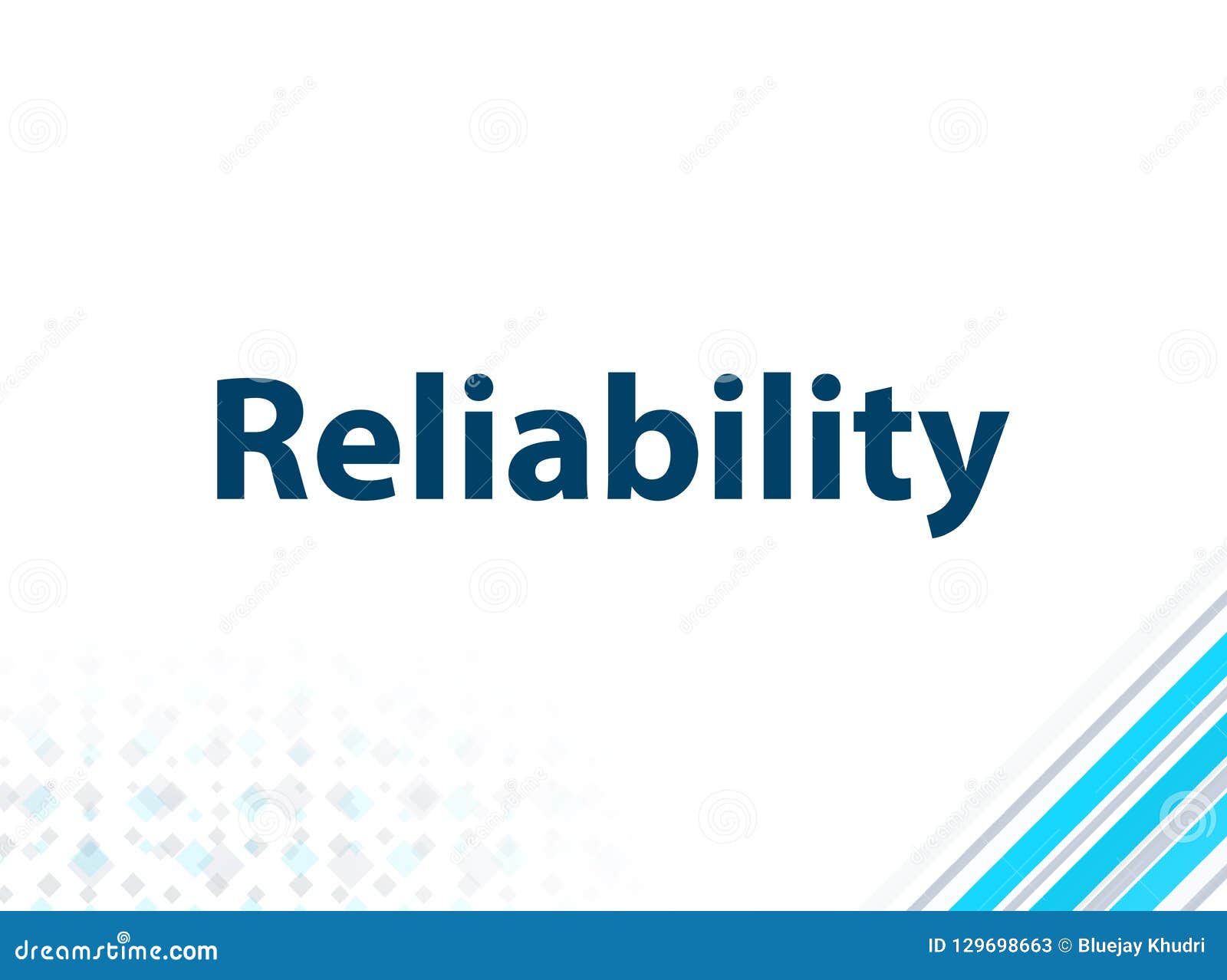 Reliability Modern Flat Design Blue Abstract Background Stock ...