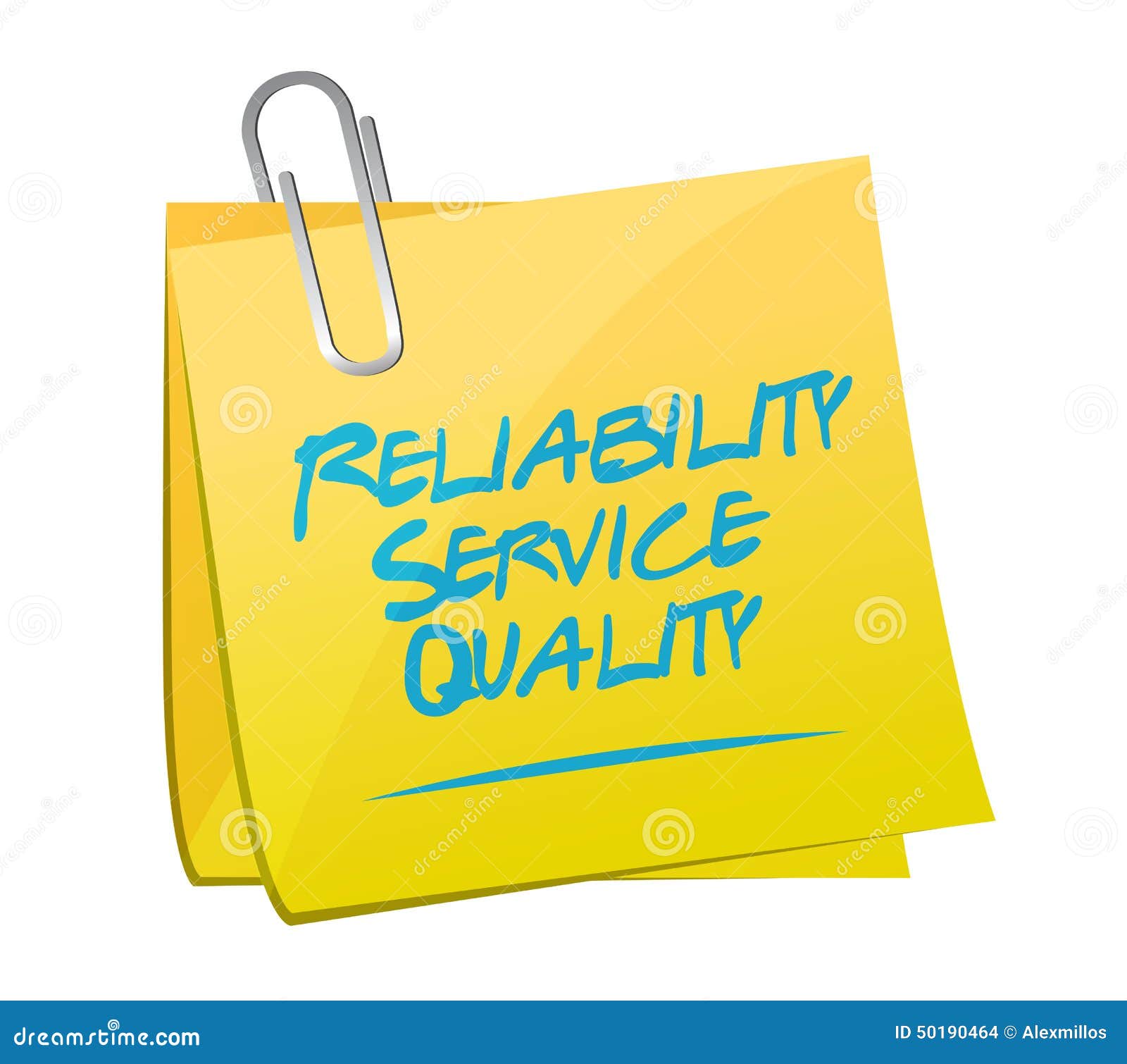 Reliability Service Quality Memo Illustration Royalty-Free Cartoon ...