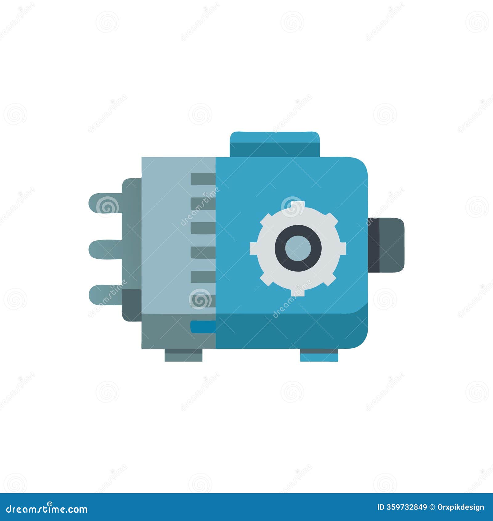 Reliable Alternator Design for Automotive Power Stock Illustration ...