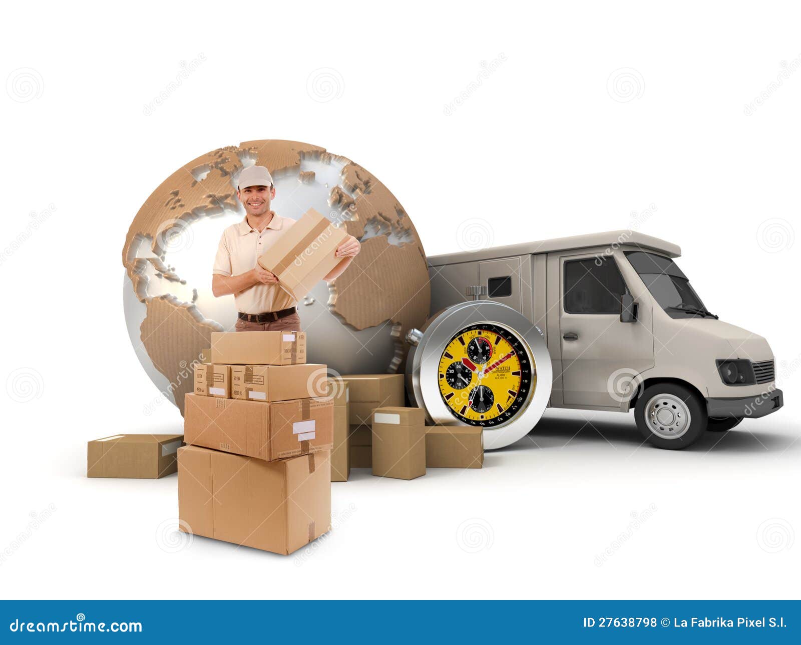 Reliable delivery stock photo. Image of receive, courier - 27638798