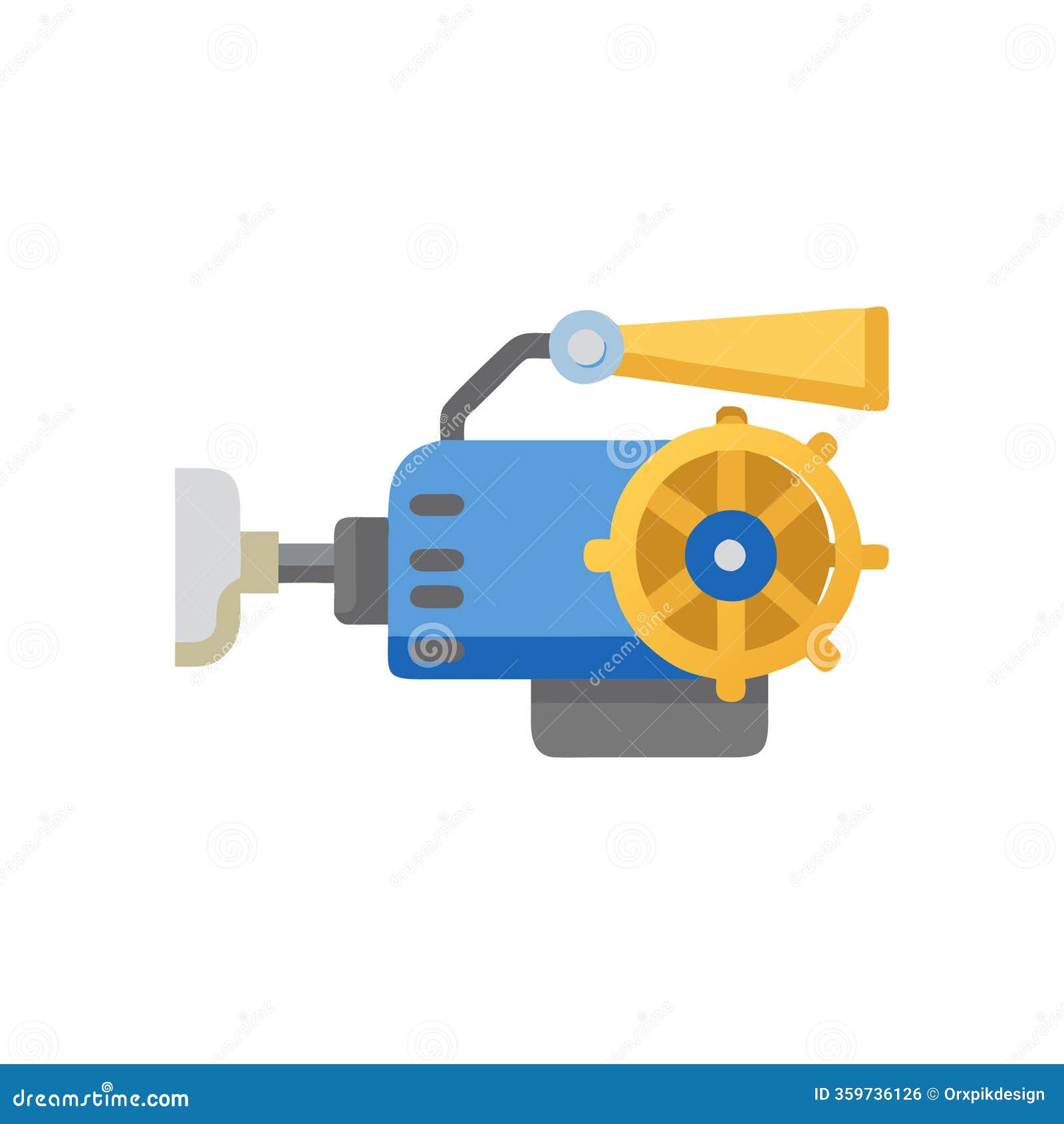 Reliable Hand Crank Generator Icon for Safety Stock Illustration ...