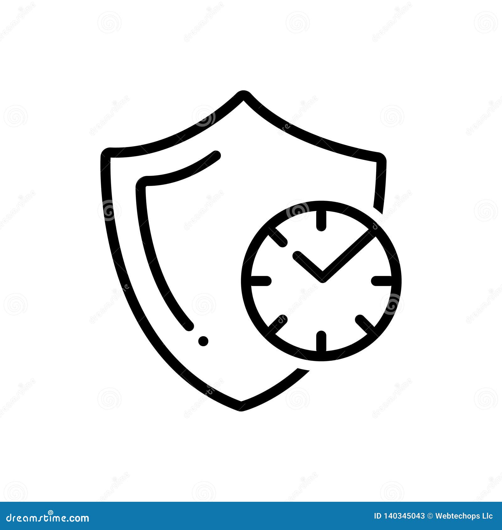 Black Line Icon for Reliable, Credible and Authentic Stock Vector ...