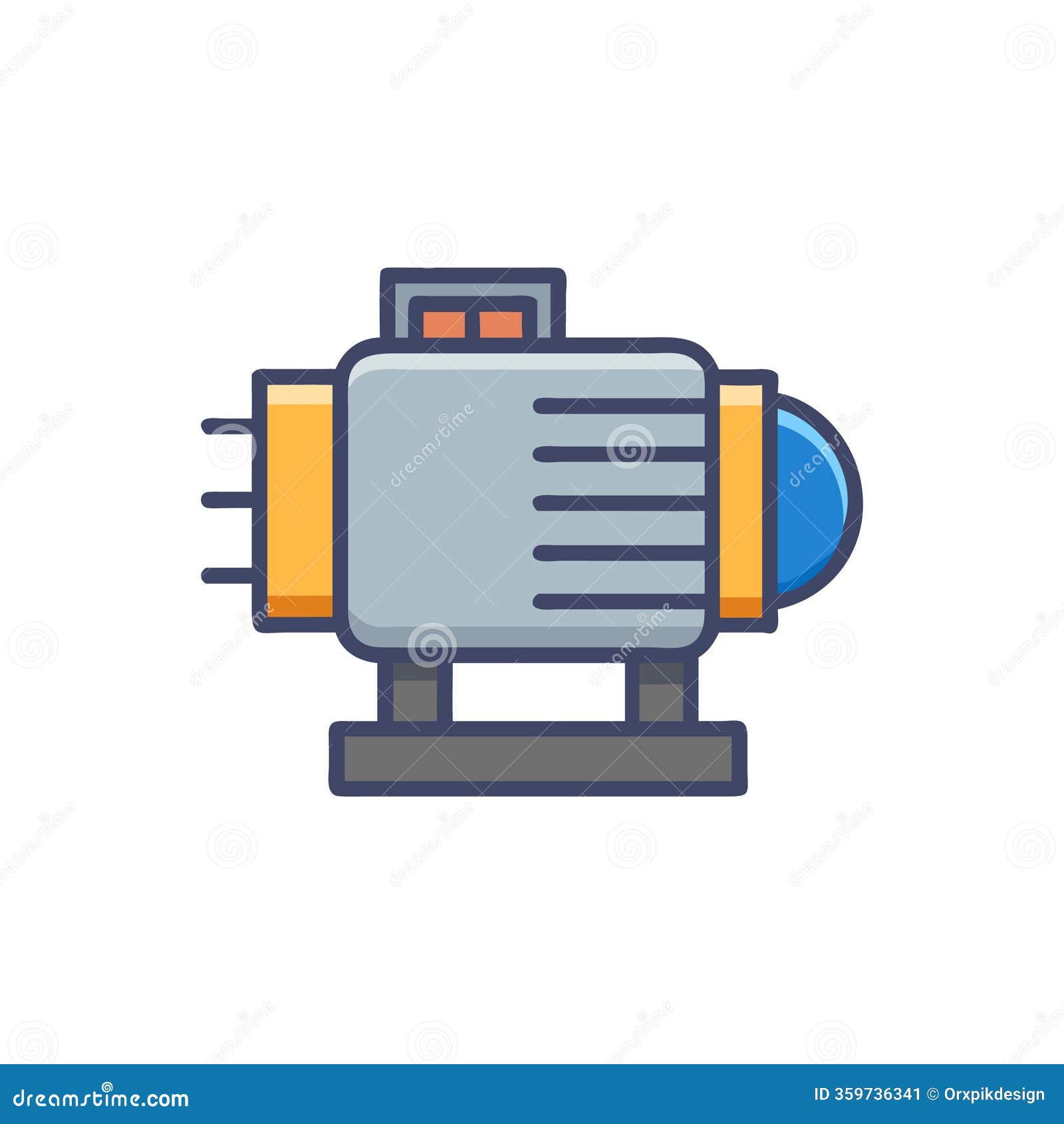 Induction Motor , Illustrator Design Royalty-Free Stock Photography ...