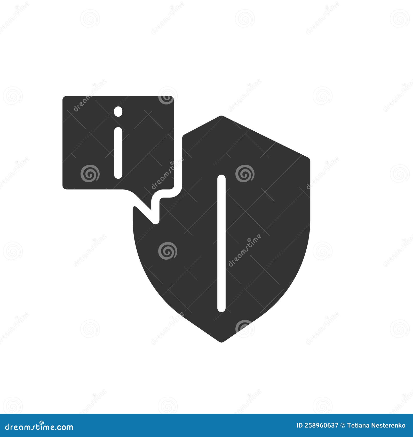 Reliable Information Black Glyph Icon Stock Vector - Illustration of ...