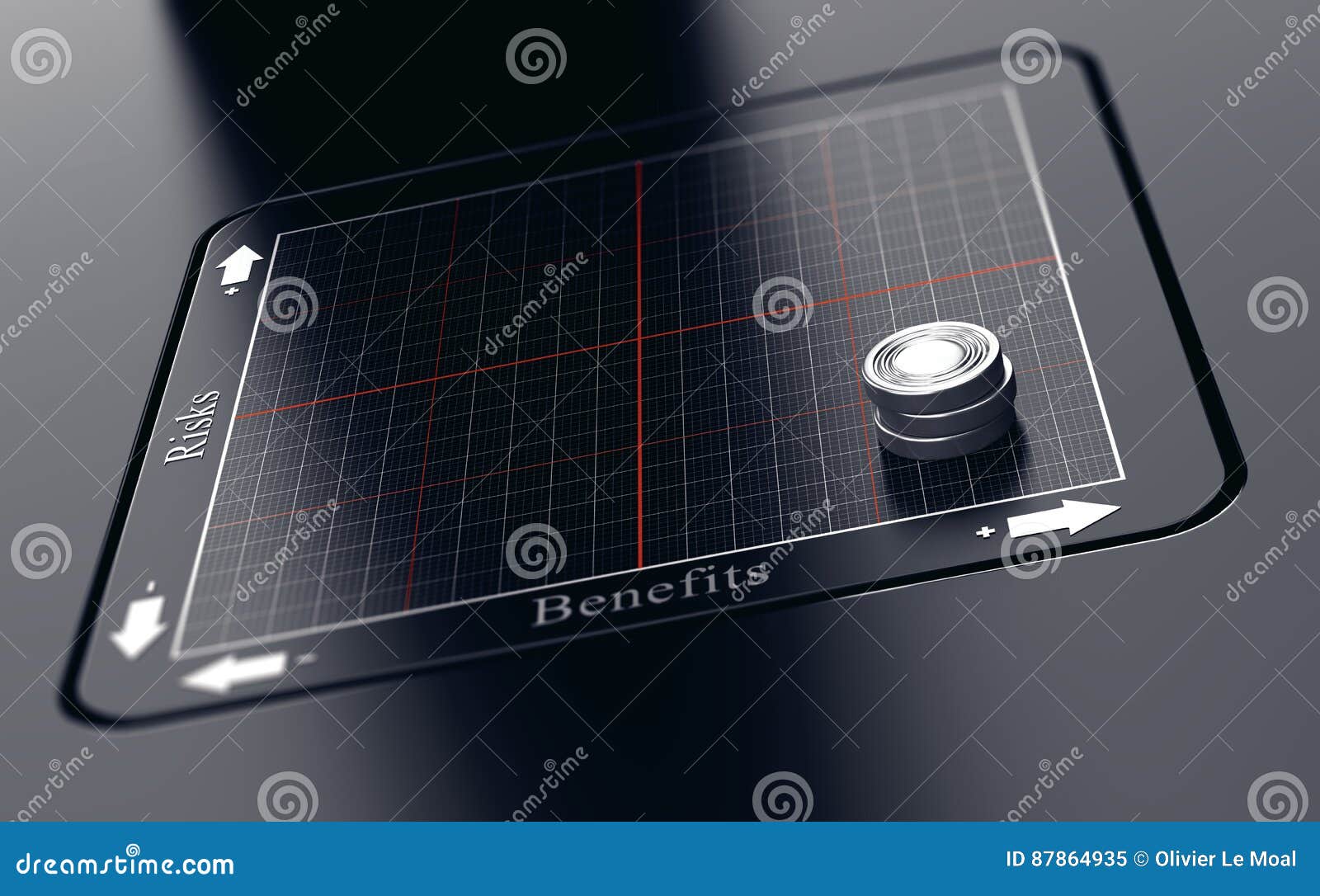 Reliable Product, High Benefits and Low Risks Stock Illustration ...