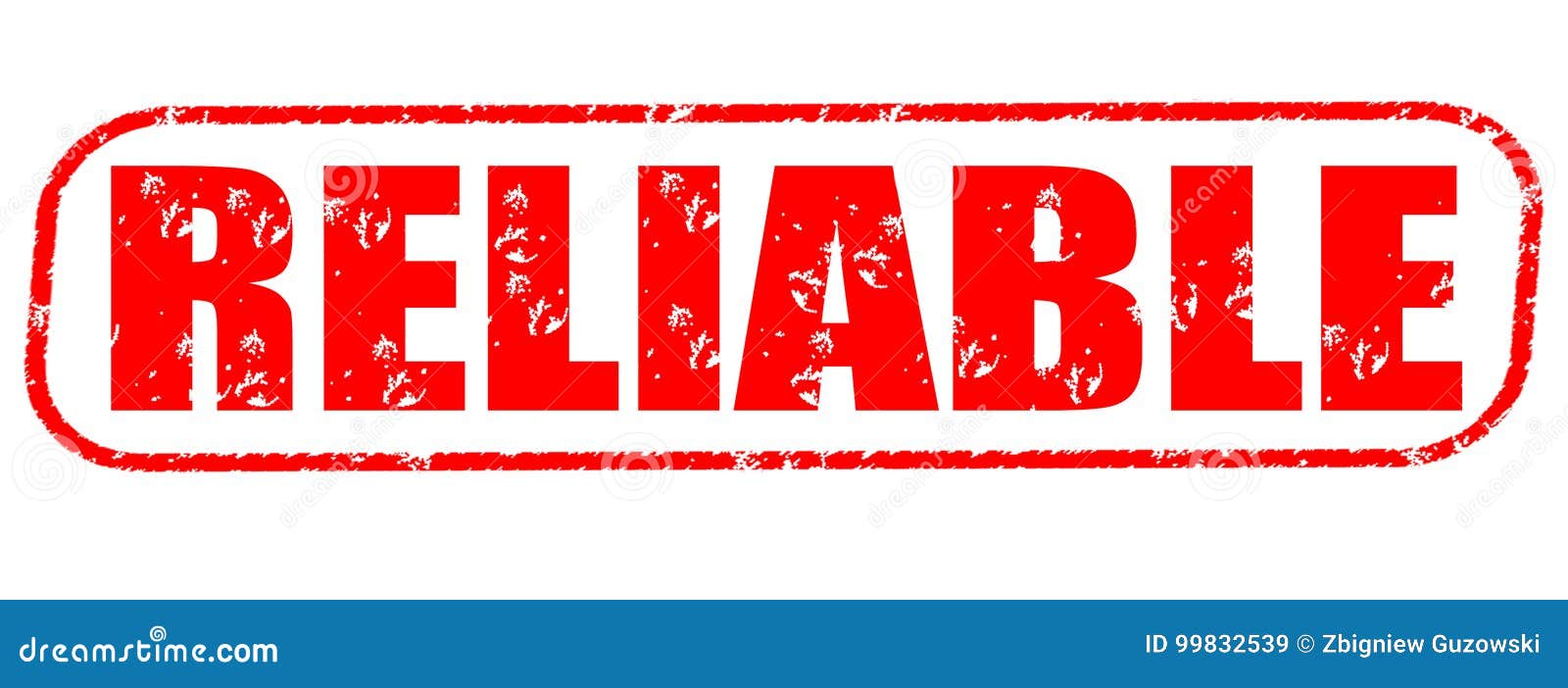 Reliable red stamp stock illustration. Illustration of background ...