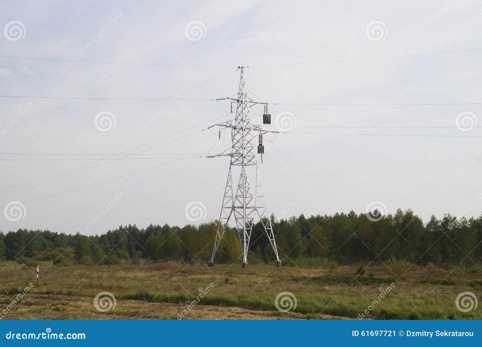 Reliance Power Line with Compensators Stock Image - Image of ...