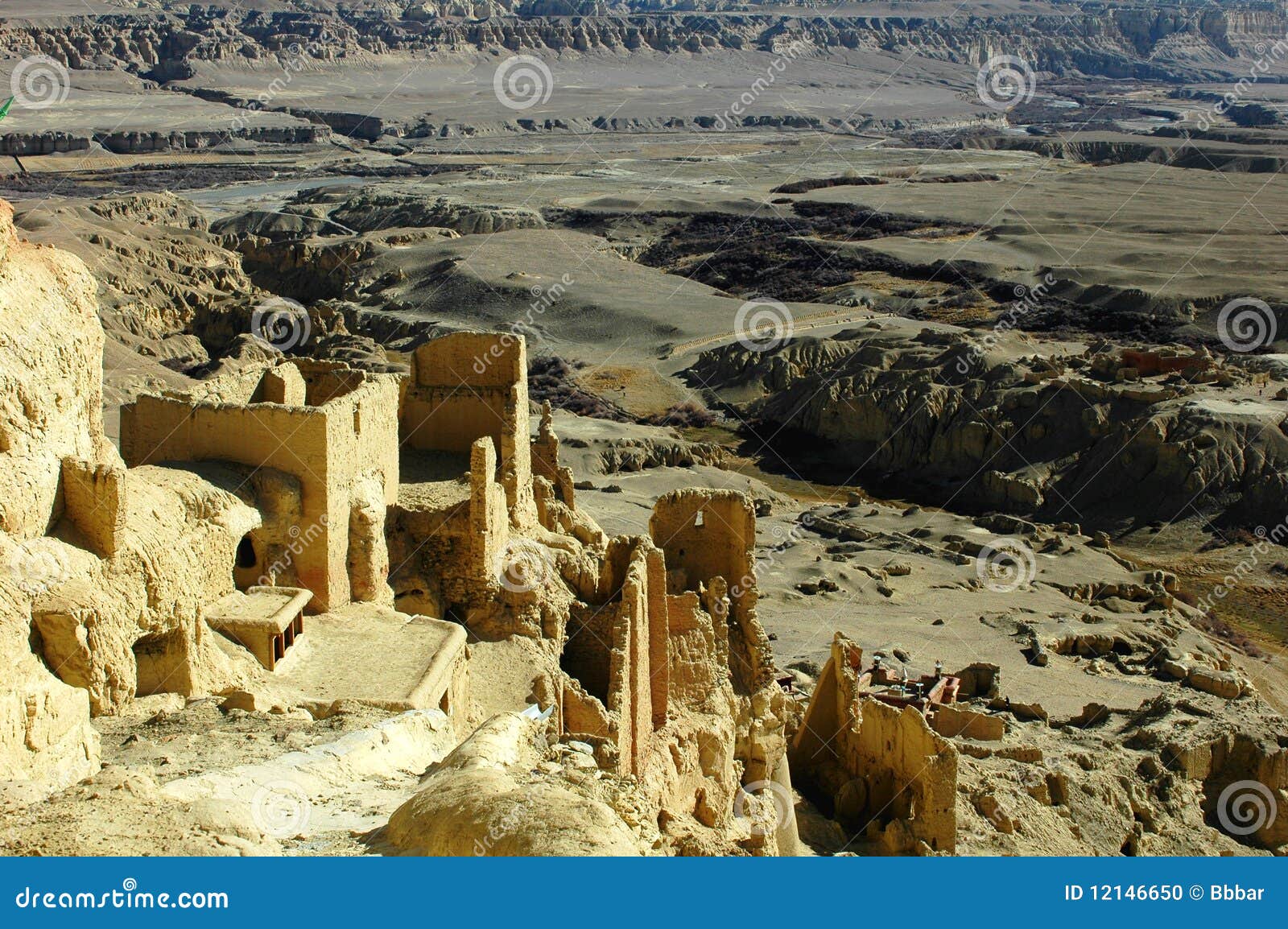 Relics of an Ancient Castle in Tibet Stock Photo - Image of historic ...