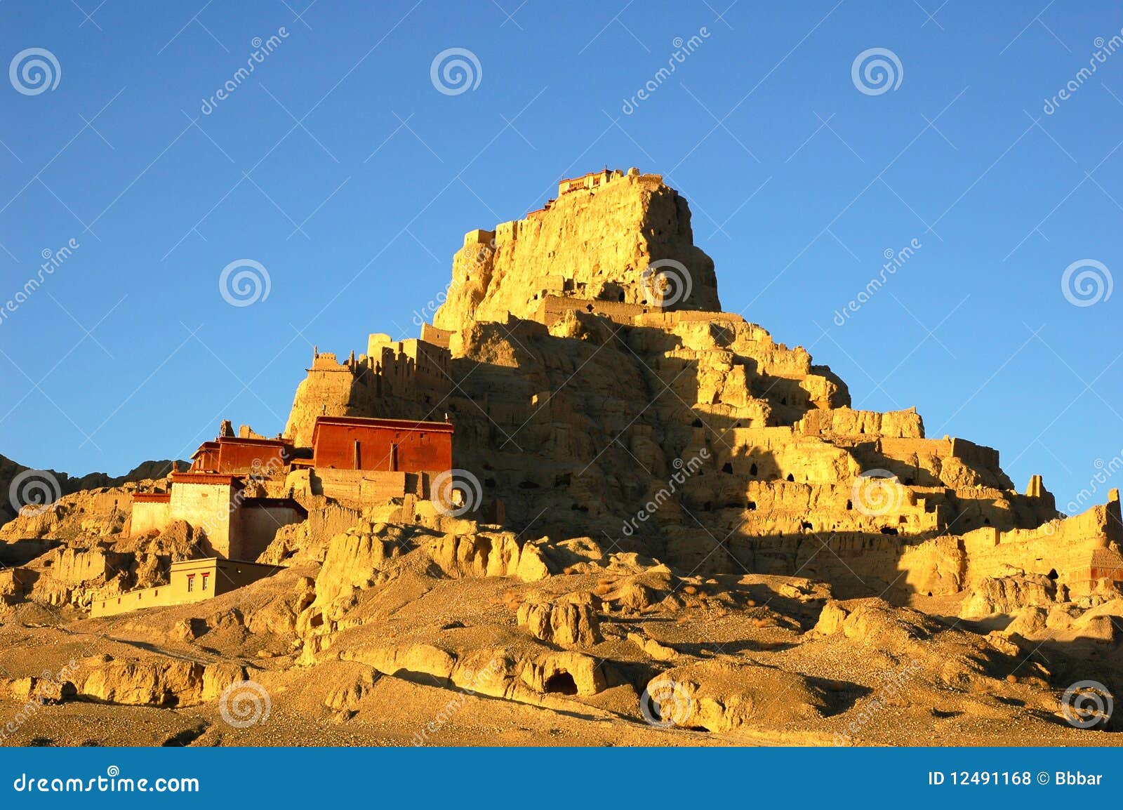 Relics of an Ancient Tibetan Castle Stock Photo - Image of traveling ...