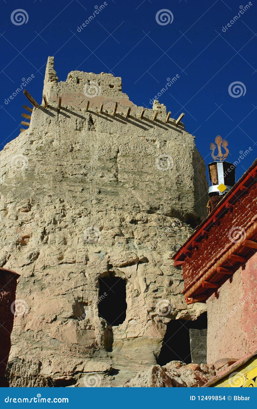 Relics of an Ancient Tibetan Castle Stock Photo - Image of buildings ...
