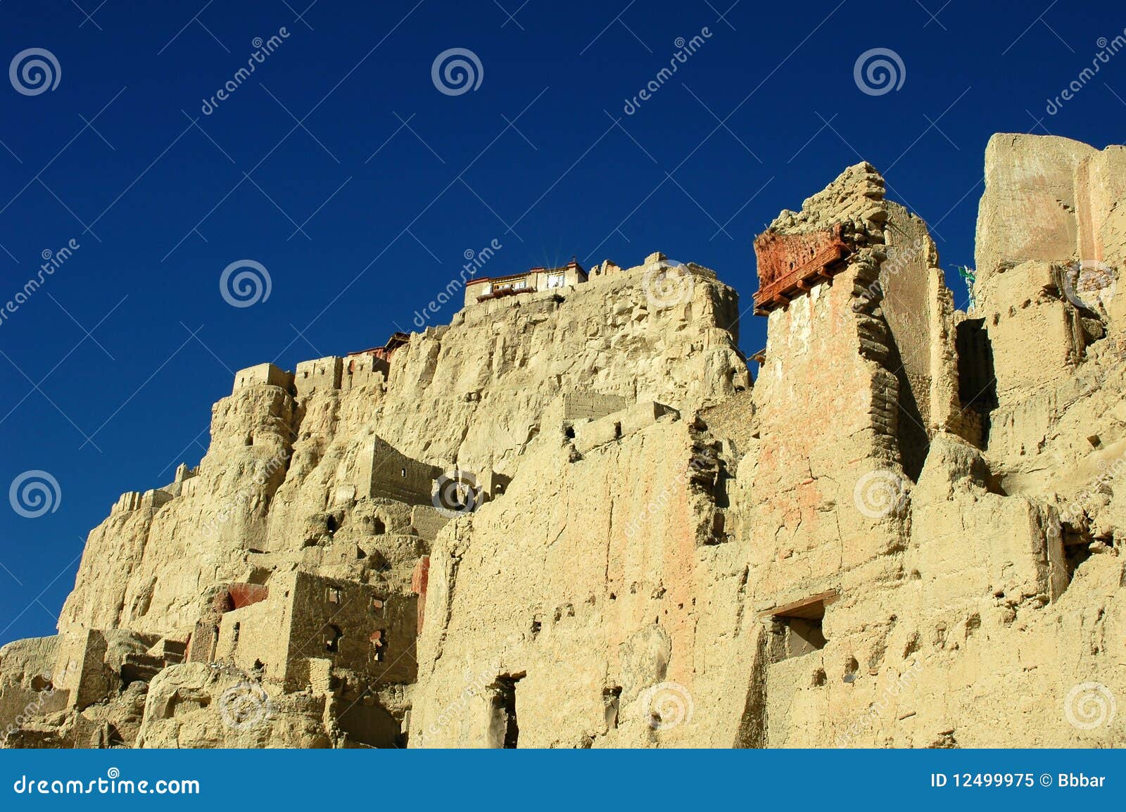 Relics of an Ancient Tibetan Castle Stock Image - Image of tibetan ...