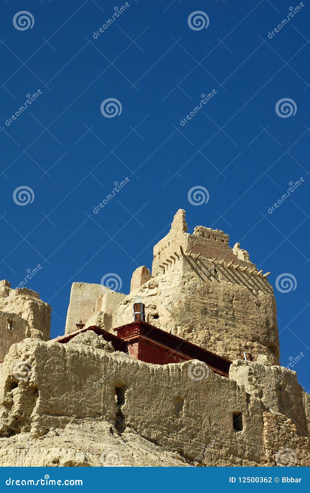 Relics of an Ancient Tibetan Castle Stock Photo - Image of sunrise ...