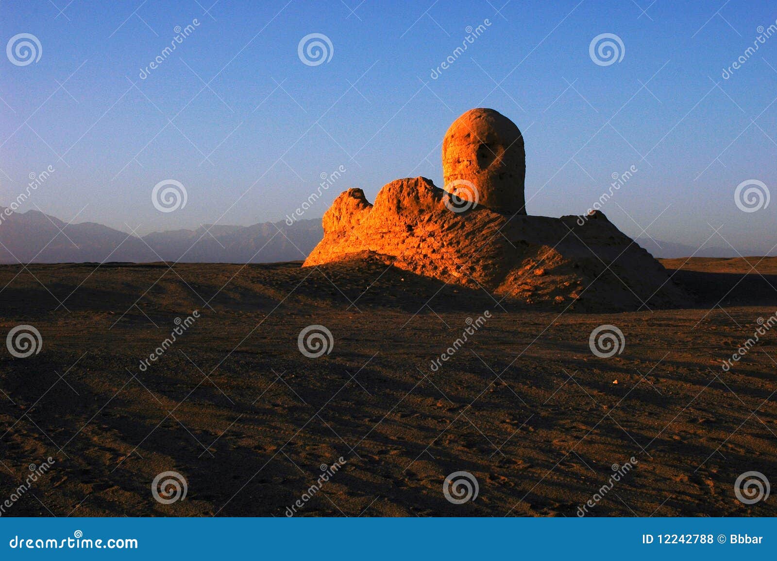Relics of an Ancient Town in Sinkiang Stock Photo - Image of sinkiang ...