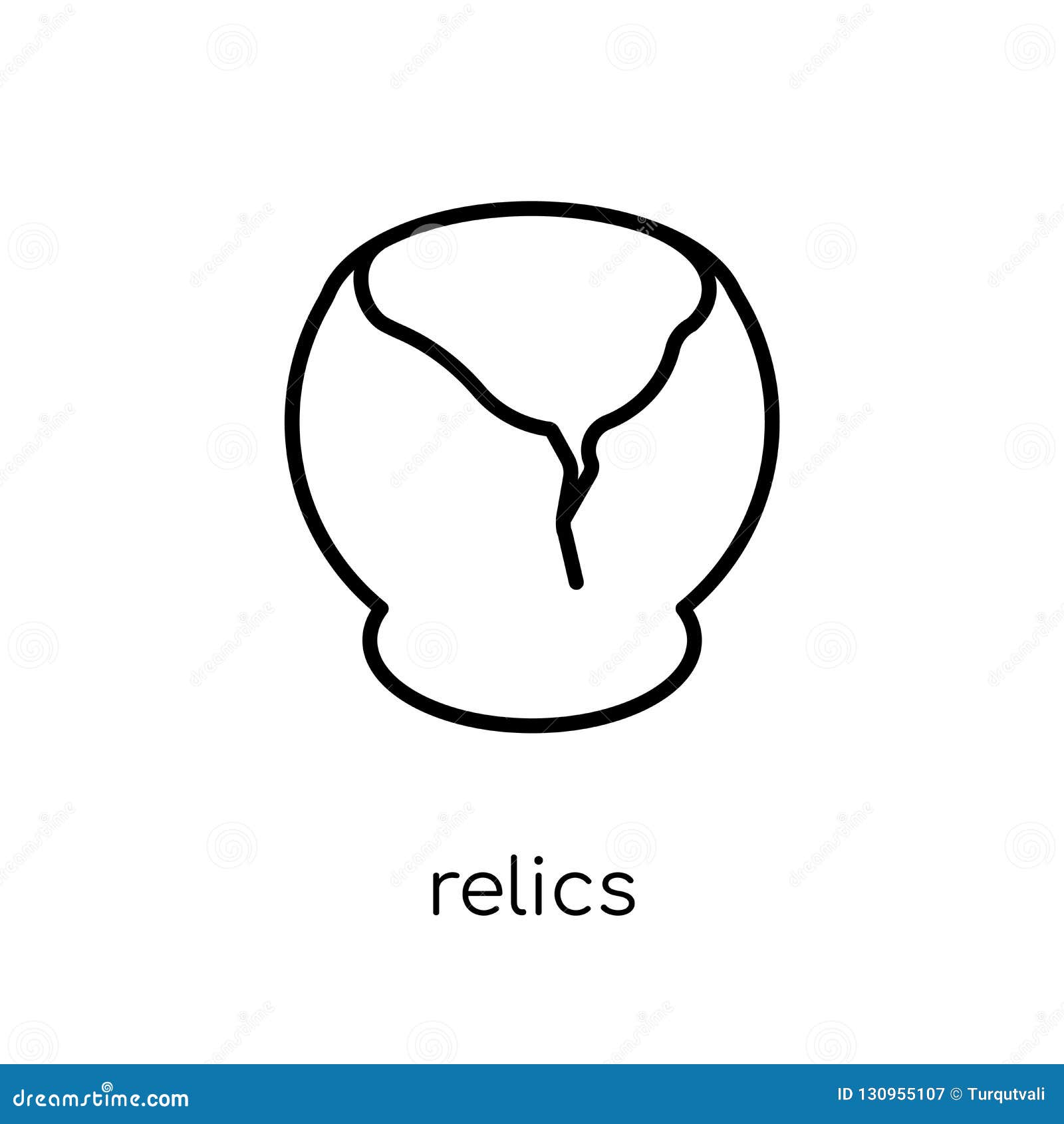 Relics Icon Vector. Trendy Flat Relics Icon From Museum Collection ...