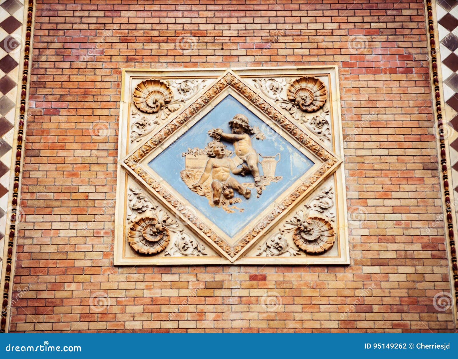 Ancient Little Bronze Bell Hanged On Wooden Crossbeam Stock Image ...