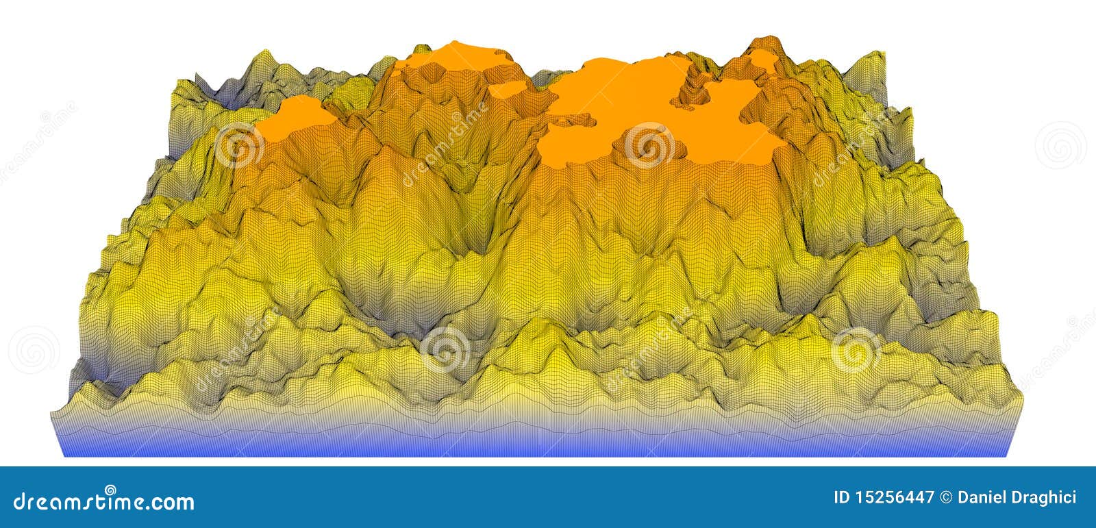 Relief color map stock illustration. Illustration of pike - 15256447