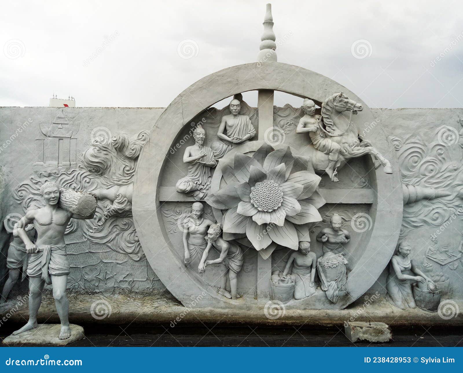 Relief of the Cycle of Life in Ancient Java, National Monument of ...