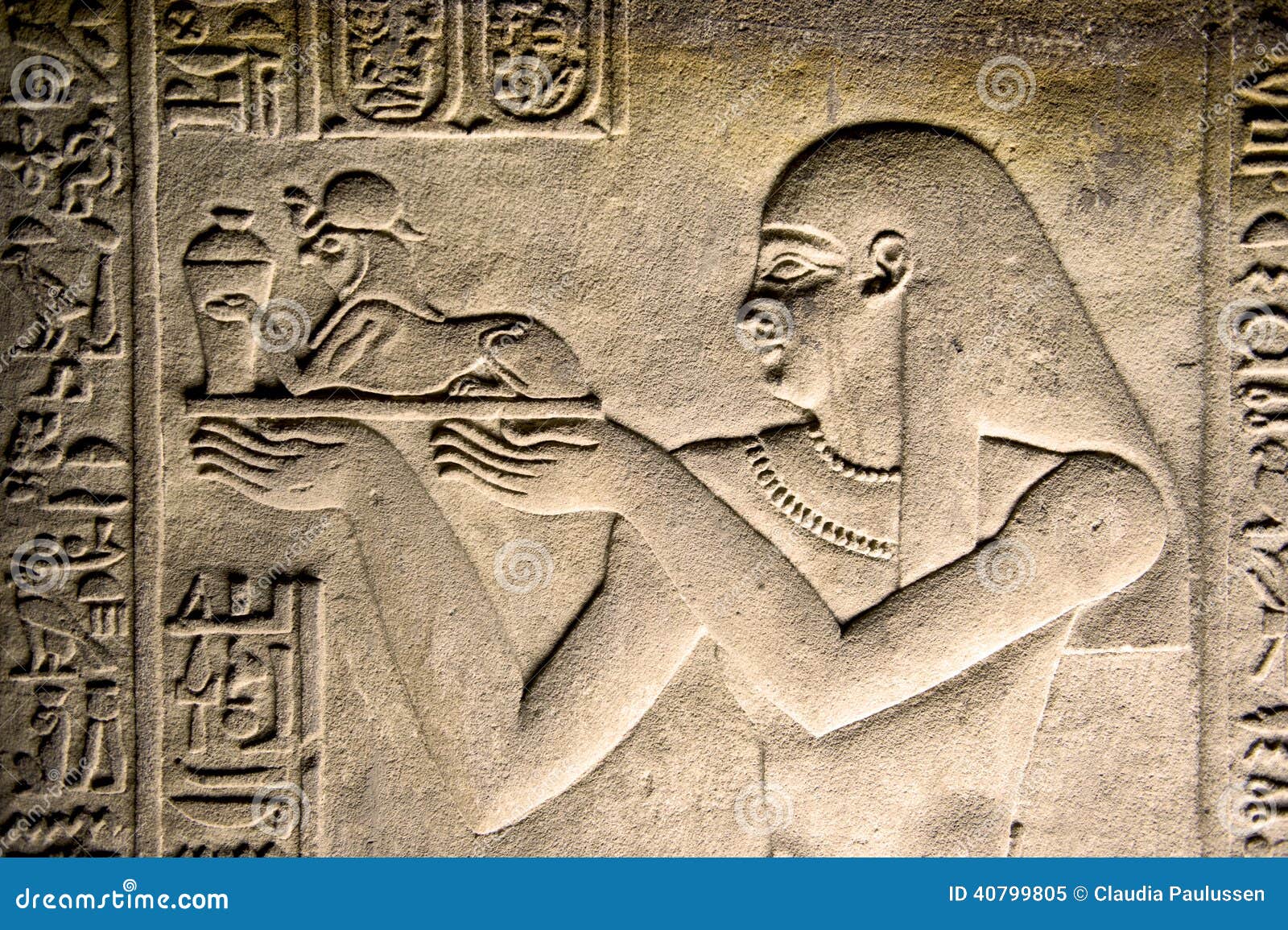 Relief, Egypt stock image. Image of stone, tourist, tradition - 40799805