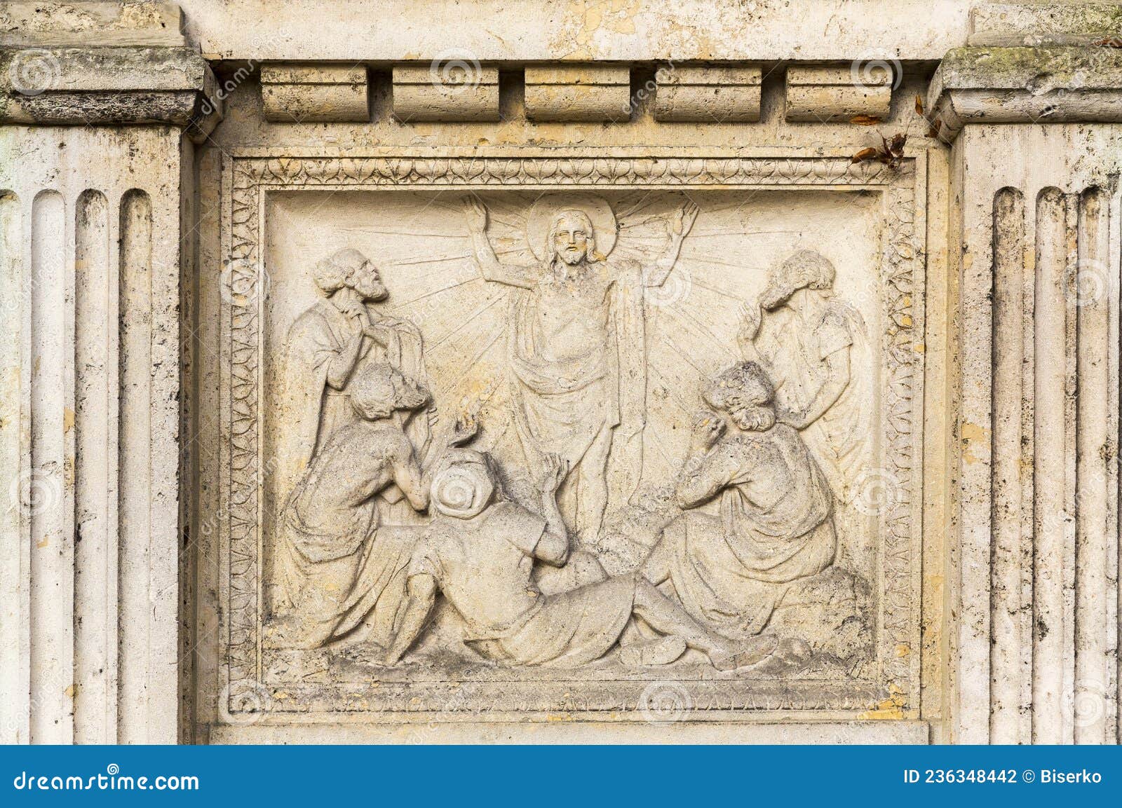 Relief of the Jesus stock photo. Image of creed, color - 236348442