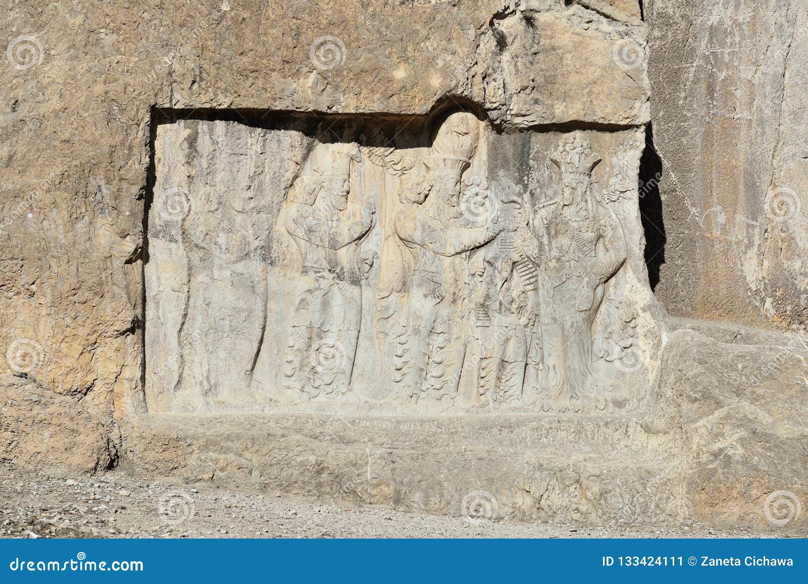 Ancient Naqsh-e Rustam Necropolis in Pars, Iran Stock Image - Image of ...