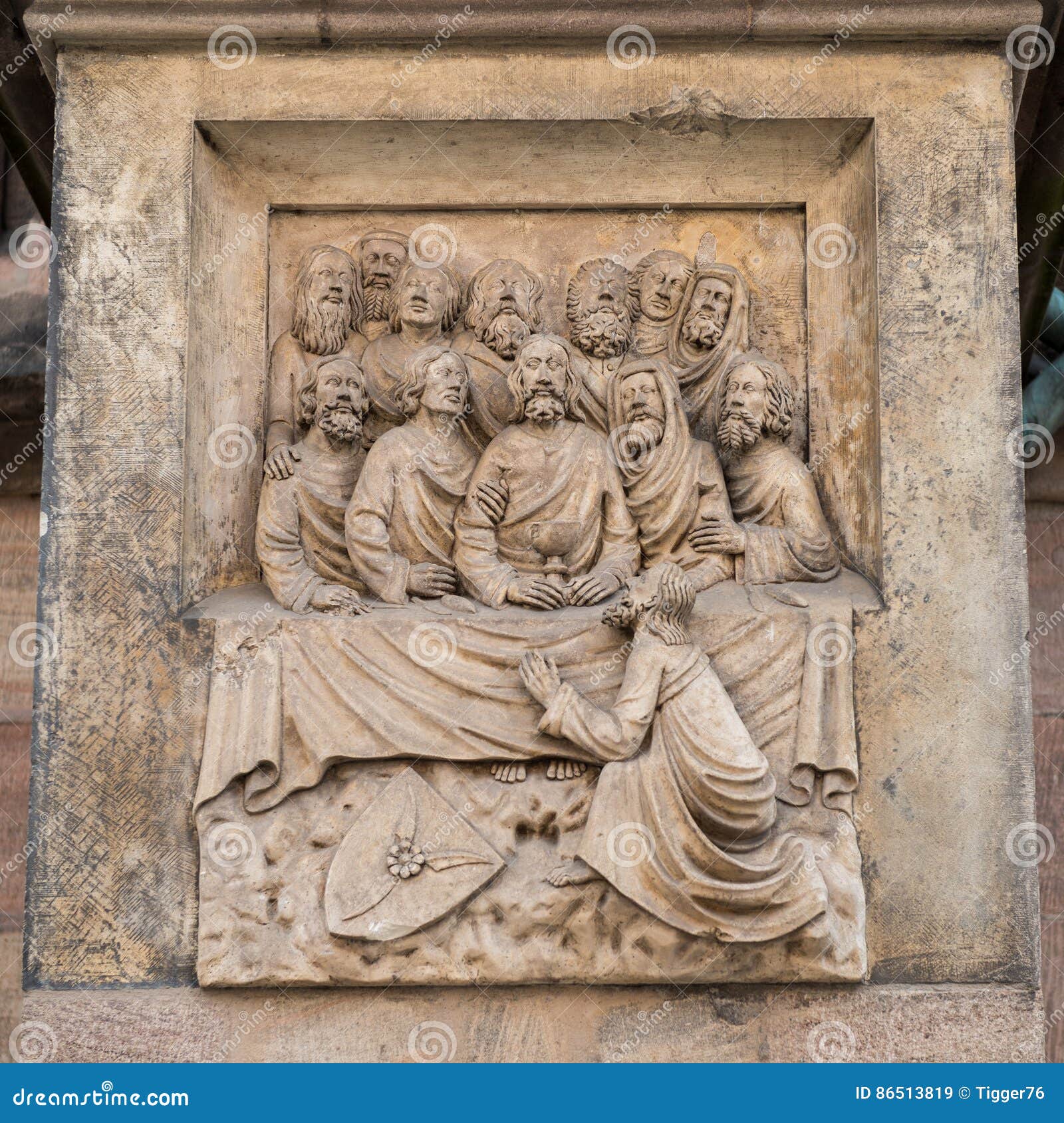 Relief stock image. Image of eucharist, messiah, apostle - 86513819